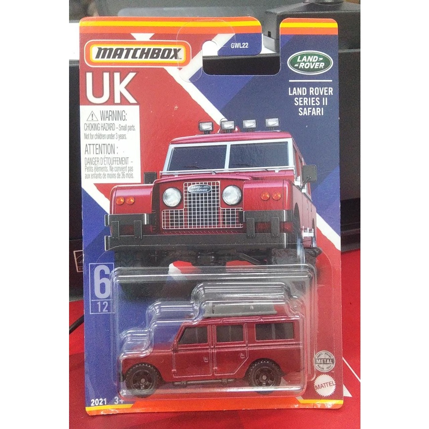 Jual LAND ROVER SERIES II SAFARI Merah Defender | Diecast Matchbox MBX ...