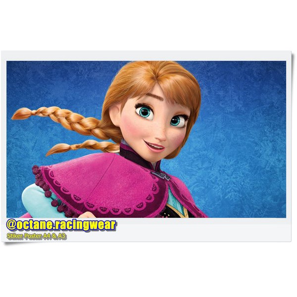 Jual 16 Sticker | Poster A3 & A4 | frozen | elsa | disney | anna | olaf ...