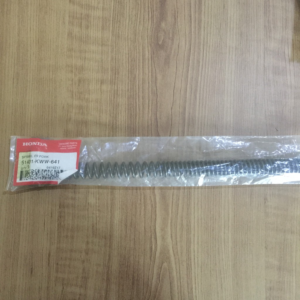 Jual Spring FR Fork Per Shock Depan Revo 110 Supra X 125 ORI AHM ...