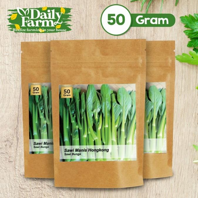 Jual Benih Sayur Sawi Manis Hongkong - Bibit Sawi Bunga ( 50 Gram ...