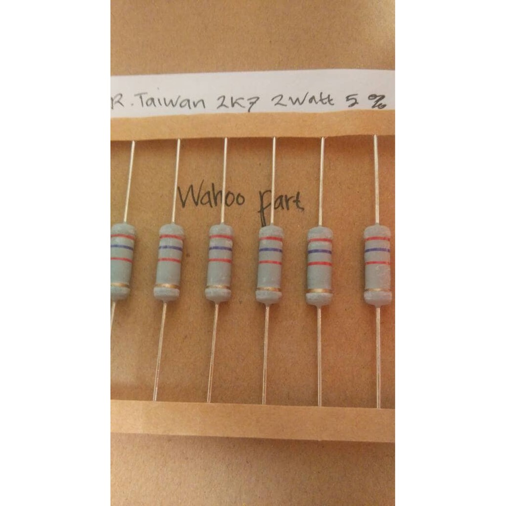 Jual Resistor 2K7 Taiwan 2 watt 5% harga per 10 pcs | Shopee Indonesia