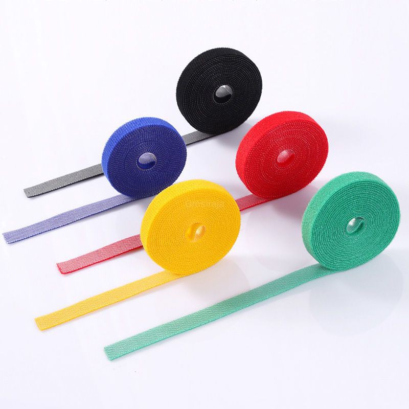 Jual velcro kabel 1 meter pengrapi kabel komputer partisi kabel ...