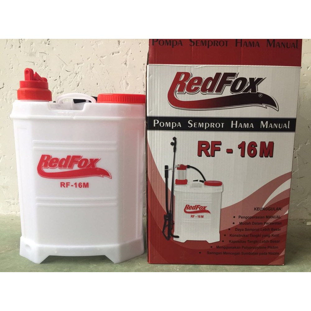 Jual REDFOX RF-16M Pompa Semprot Hama Manual Red Fox 16 Liter | Shopee Indonesia