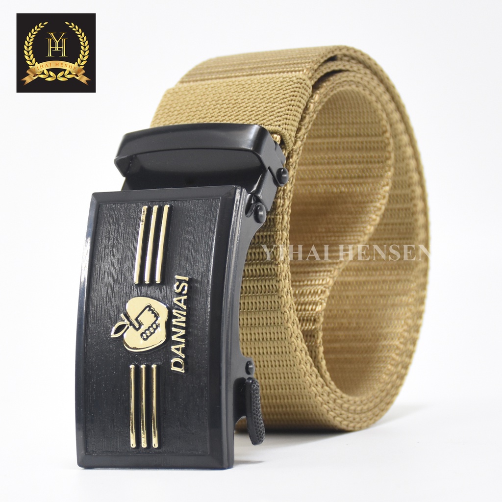 Jual [Y&H] Ikat Pinggang Pria Canvas Nylon Belt Nylon Canvas Sabuk Pria Nylon Kepala Logam Besi ...