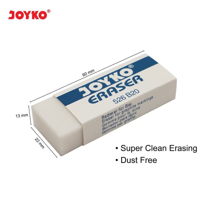 Jual Penghapus Joyko Besar Hitam/Putih | Shopee Indonesia