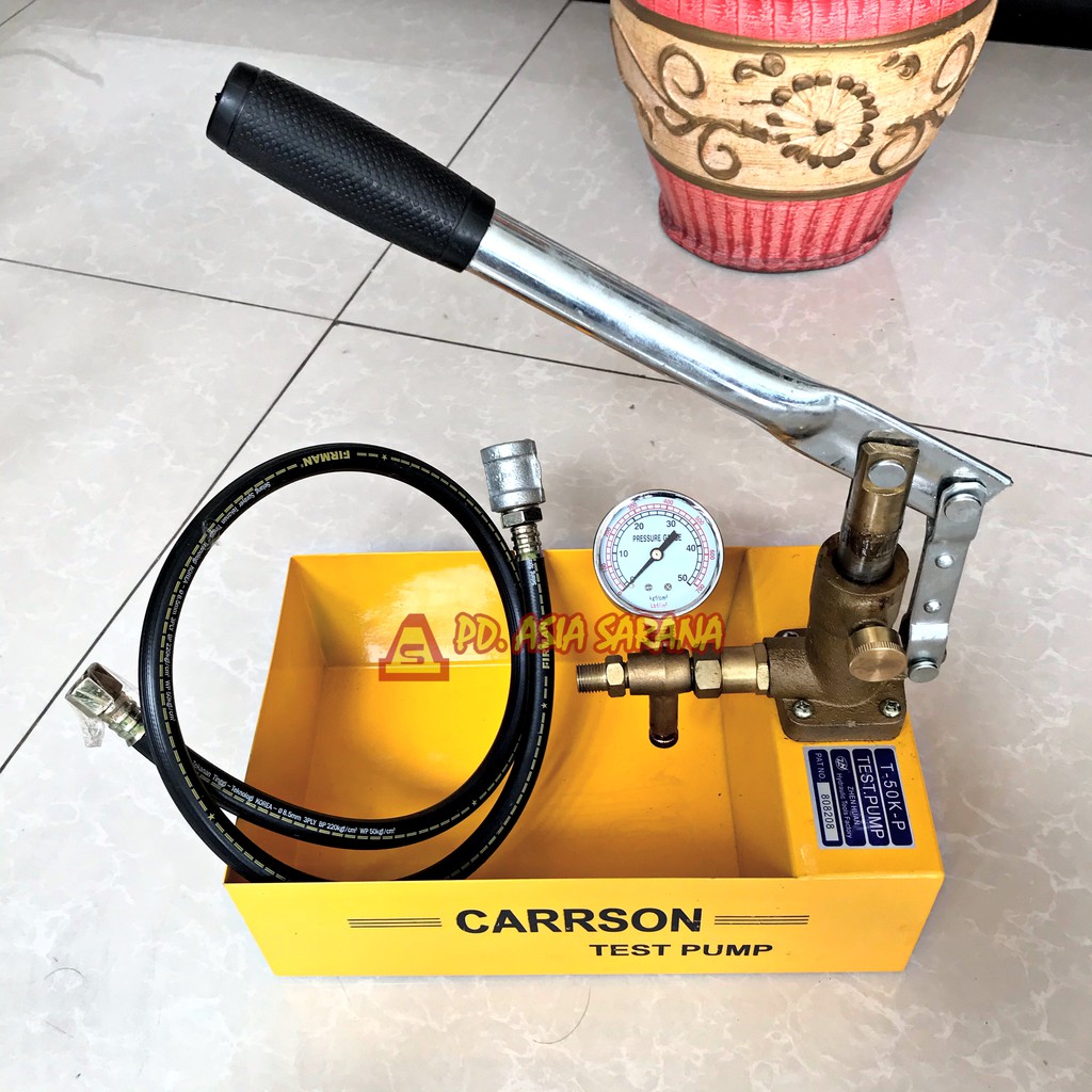 Jual Manual Hand Test Pump 50 Bar Carrson / Alat Test Tekanan Pipa ...