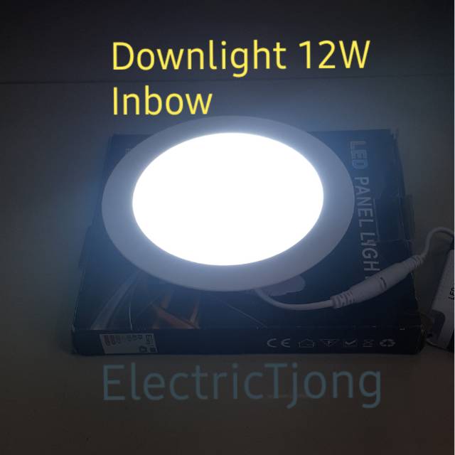 Jual Downlight LED 12 Watt Inbow (merek Fullux) / LED Panel 12W Inbow 5 ...