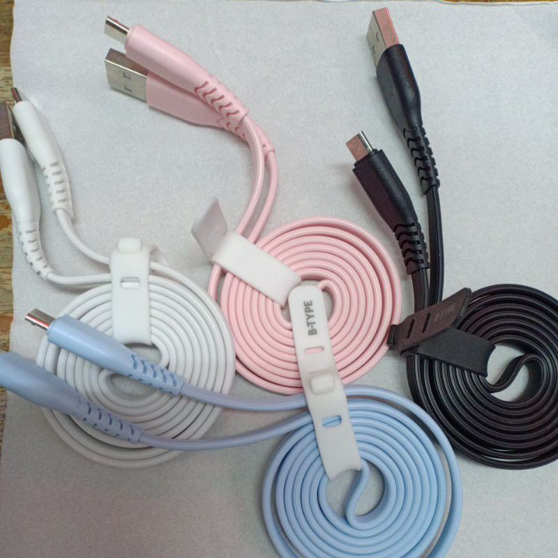 Jual PROMO -Kabel Data Micro USB 2.4A 1 meter B type -Hitam | Shopee ...