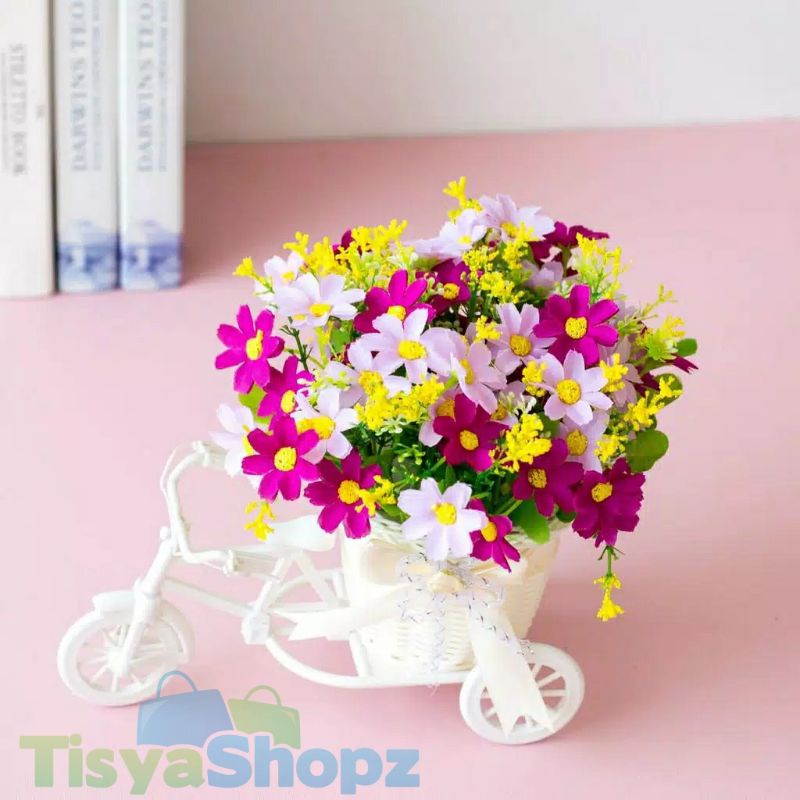 Jual Sepeda Hias + Bunga Krisan Mini | Shopee Indonesia