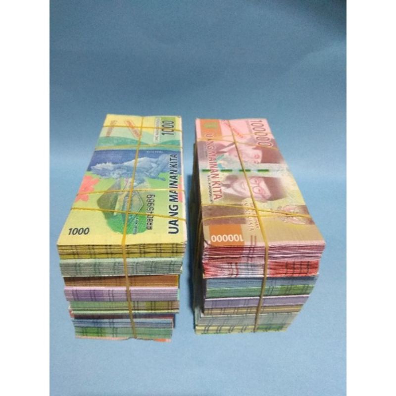 Jual Uang Mainan isi 500 Lembar | Shopee Indonesia