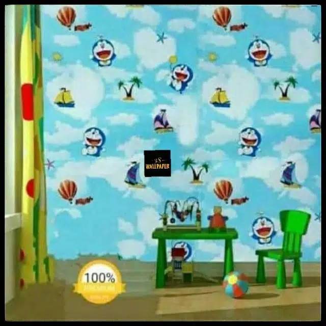 Jual Wallpaper Doraemon Awan ukuran 45 cm X 10 meter | Shopee Indonesia