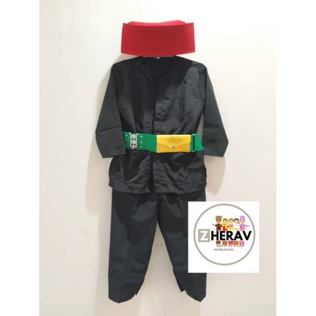 Jual Baju adat Betawi pitung anak / Baju Pangsi anak Lengkap Peci ...