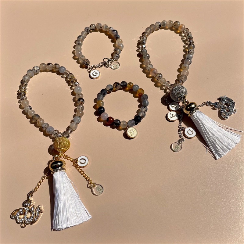 Jual Saadi Ganoor mid QC 50% Tasbih Seserahan dan Gelang Batu Alam Abu ...
