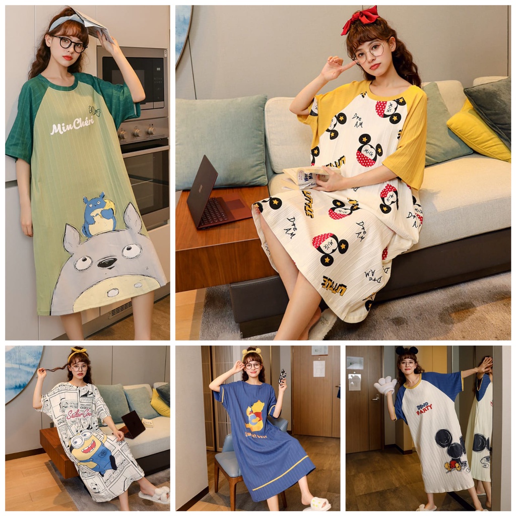 Jual Duster/baju tidur Import wanita dengan lengan model gaya Korea ...