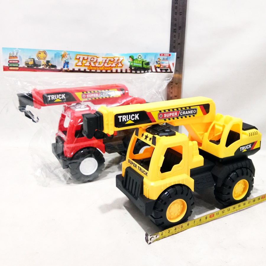 Jual Mainan anak mobil mobilan truk konstruksi crane - truck crane AK94 ...