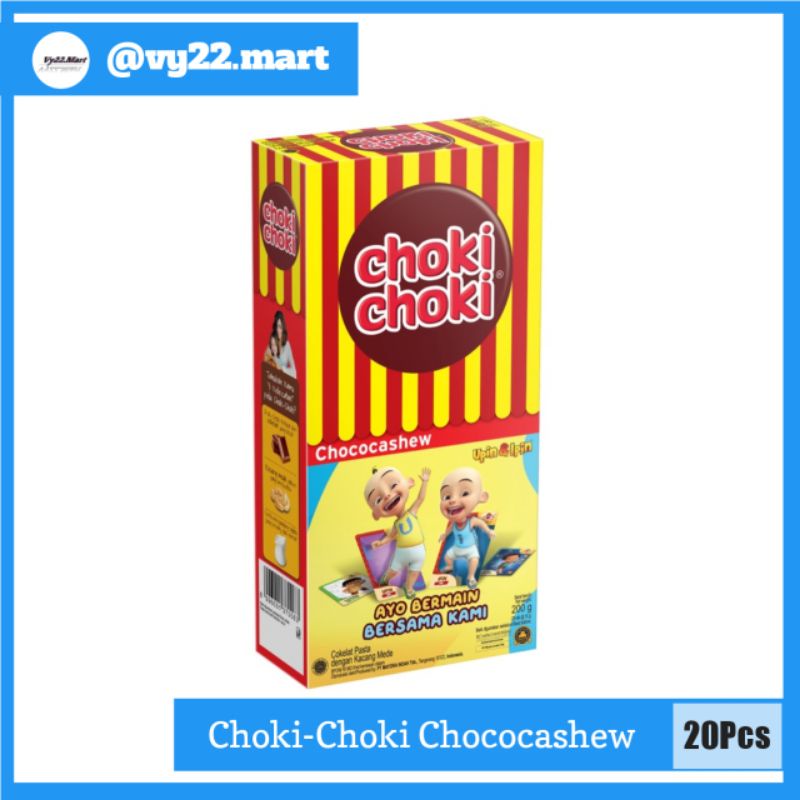 Jual CHOKI CHOKI CHOCOCASHEW ISI 20 BUNGKUSx10 gram -coklat melted ...