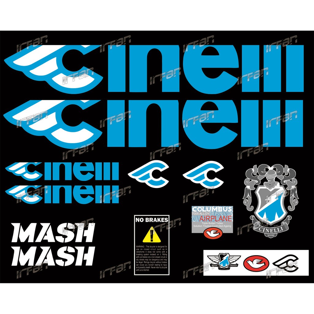 Jual Stiker Decal Cinelli Mash | Shopee Indonesia