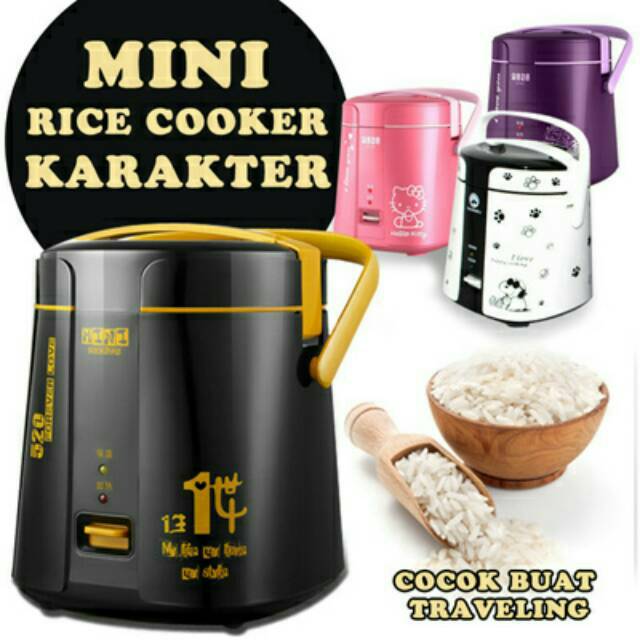 Jual MINI RICE COOKER KARAKTER (SNOOPY,LOVE N HITAM) | Shopee Indonesia