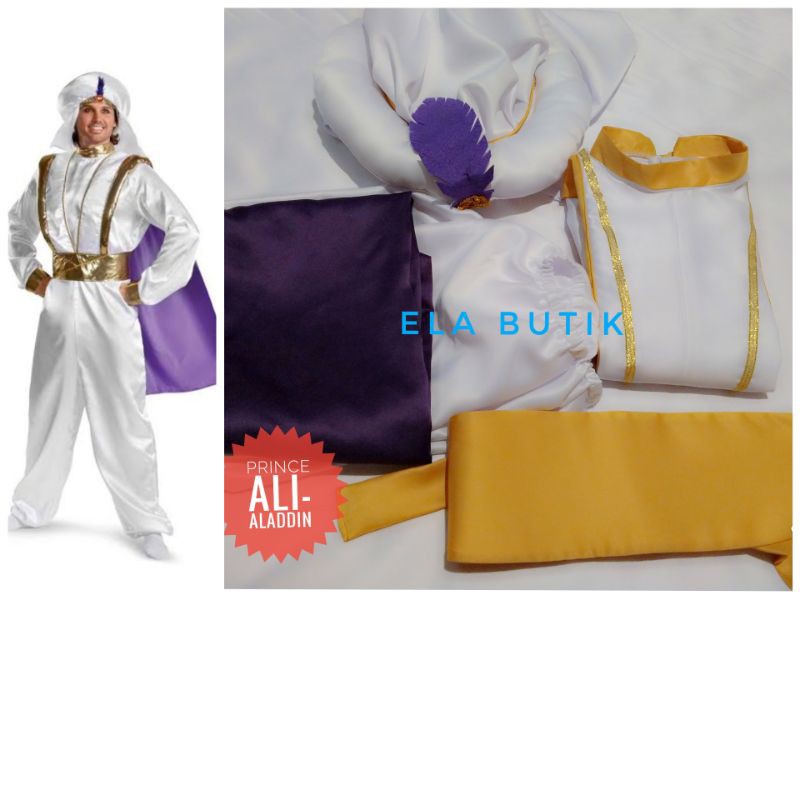 Jual kostum aladdin-dewasa-arabian prince-party costume-halloween ...