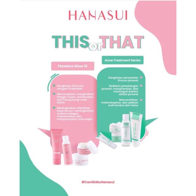 Jual [READY] HANASUI PAKET WAJAH - HANASUI FLAWLESS GLOW - HANASUI ...