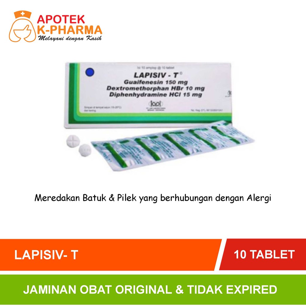 Jual Lapisiv-T Strip Isi 10 Tablet Obat Original Lapi | Shopee Indonesia