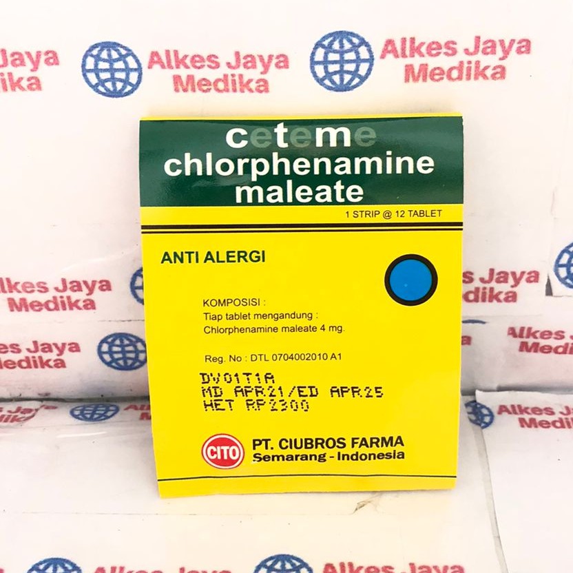 Jual CTM Isi 12 Tablet (Obat Alergi) | Shopee Indonesia