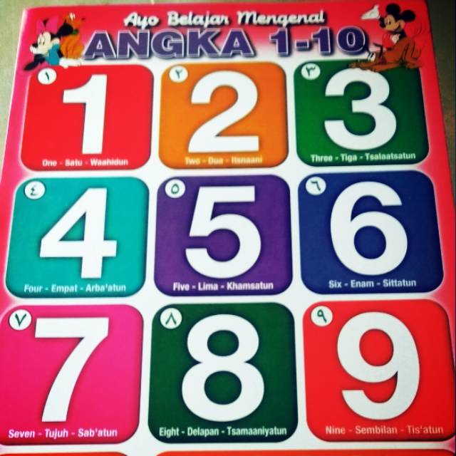 Jual POSTER MENGENAL ANGKA 1- 10 | Shopee Indonesia