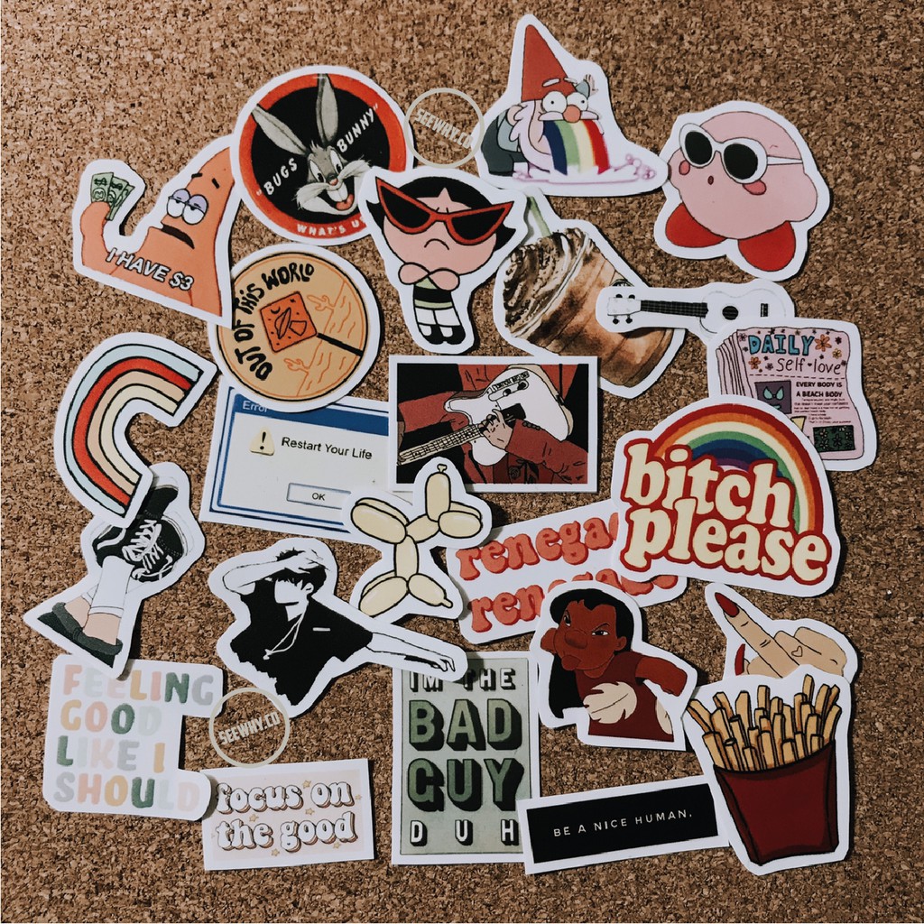 Jual Tumblr VOL 2, VOL 3 Sticker Pack A5 (isi 24 pcs) | Shopee Indonesia