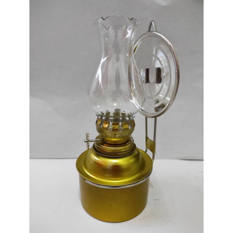 Jual Lampu minyak pot kaleng WARNA GOLD - lampu jadul - lampu minyak ...