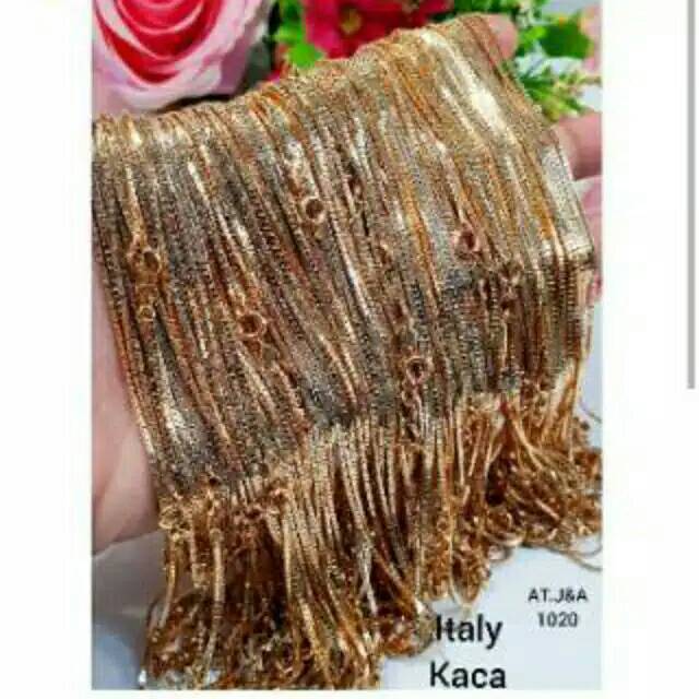 Jual Rantai italy kaca persis emas aslinya | Shopee Indonesia