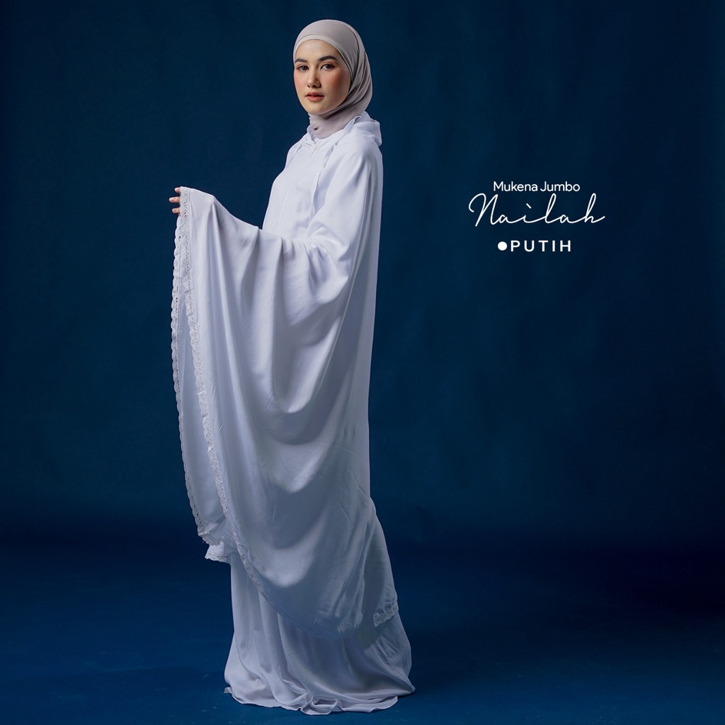 Jual MUKENA PUTIH POLOS DEWASA 2 IN 1 TERBARU NAILA | Shopee Indonesia