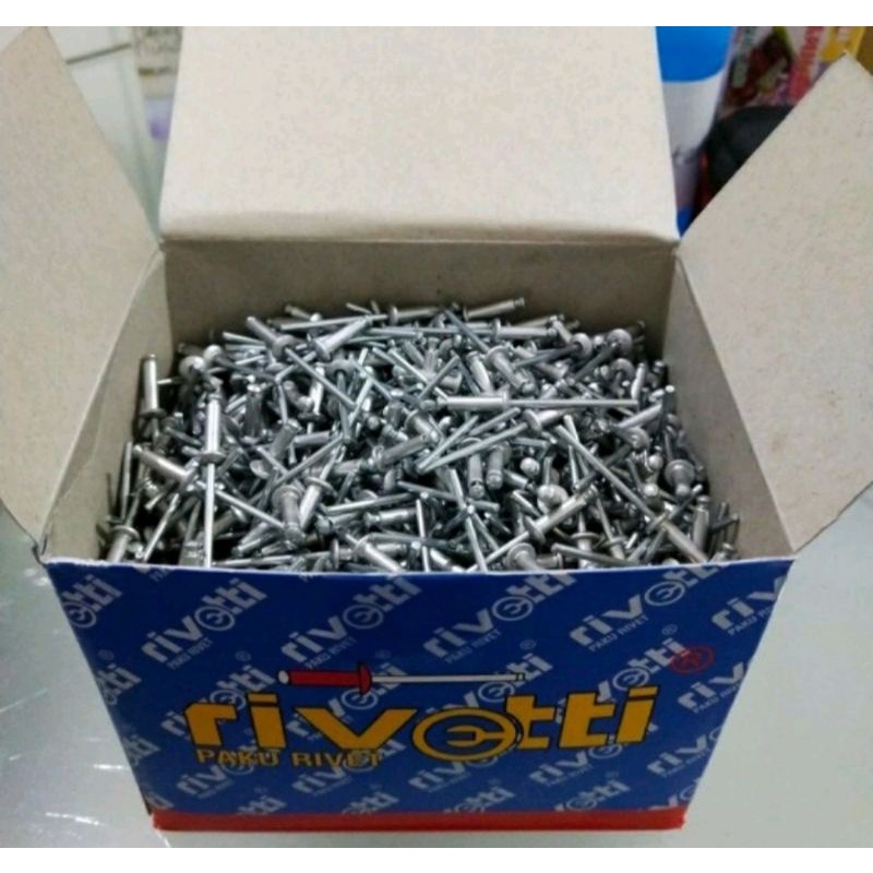 Jual Paku Rivet Rivetti 440 (3,2mm x 11mm) 1 Dus 1000 pcs Paku Keling ...