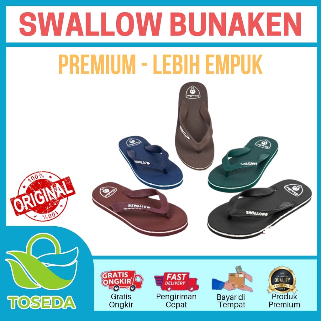 Jual Sandal Swallow Bunaken Premium Sendal Jepit Tebal Swallow Original ...