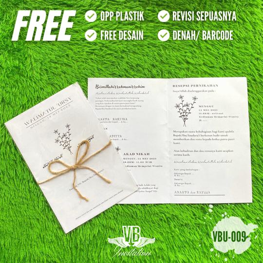 Jual Undangan Pernikahan Tali Rami Undangan Rustic Bahan Tebal Undangan ...
