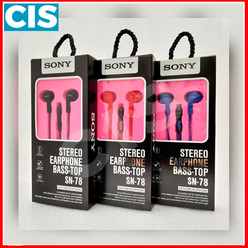 Jual Handsfree/Headset SN-78 Jack 3.5 mm Bisa Untuk Semua Android ...