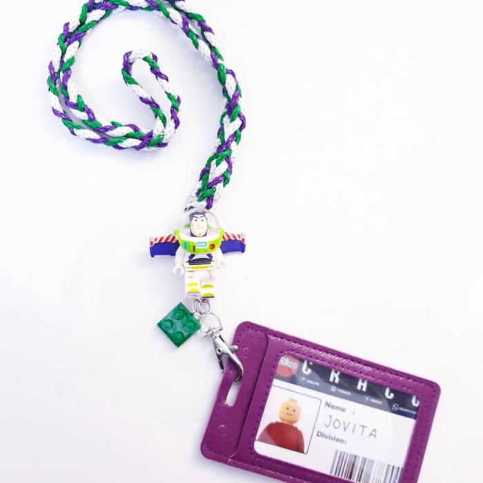 Jual Id Card - Id Card Holder Lanyard Name Tag Lego Buzz Lightyear Toy ...