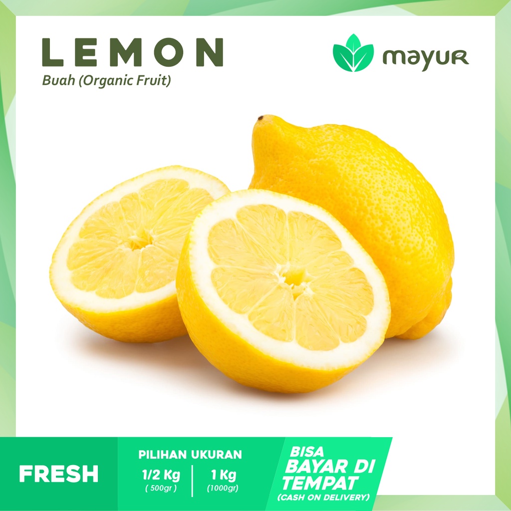 Jual Lemon Segar ( 250gr | 1/2kg | 1kg ) | Shopee Indonesia