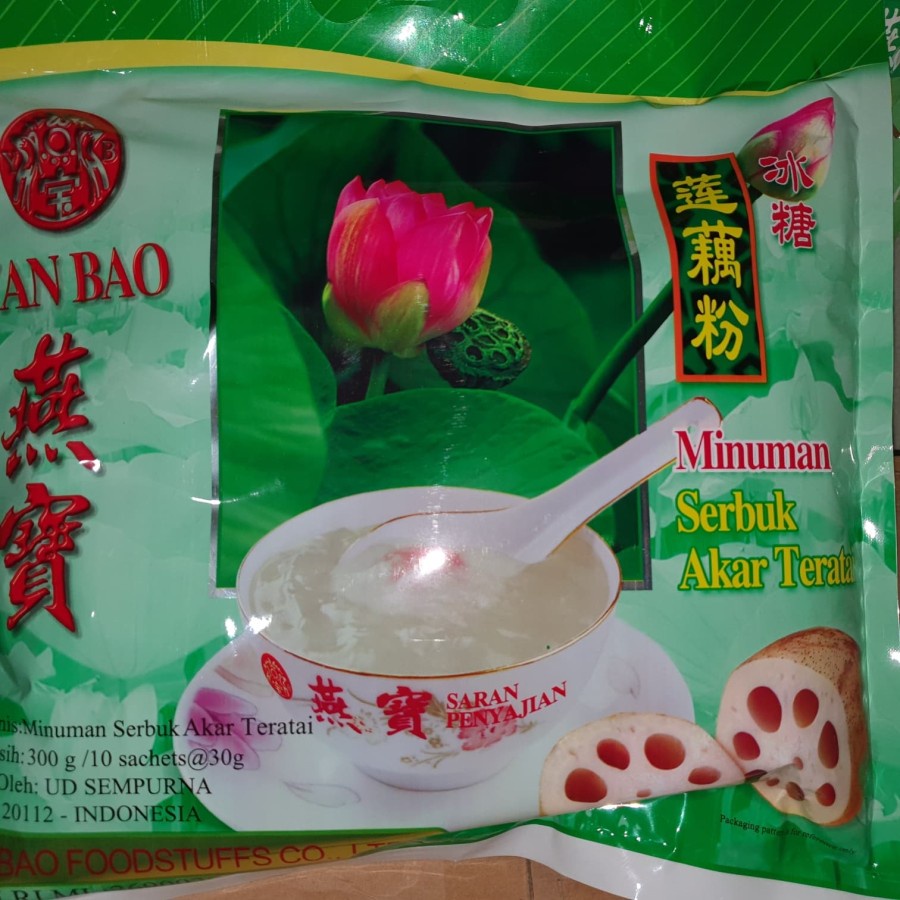 Jual Yan Bao Bubuk Akar Teratai (Tepung Yan Bao Lotus Root Powder) 10 ...