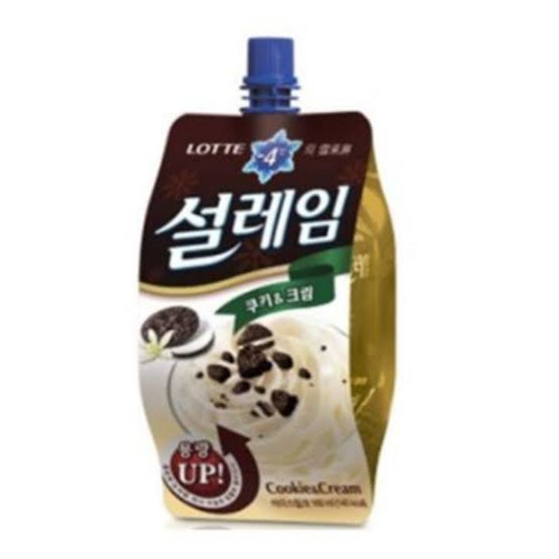 Jual Lotte snow ice cookie & cream 160 ml made in Korea | Shopee Indonesia