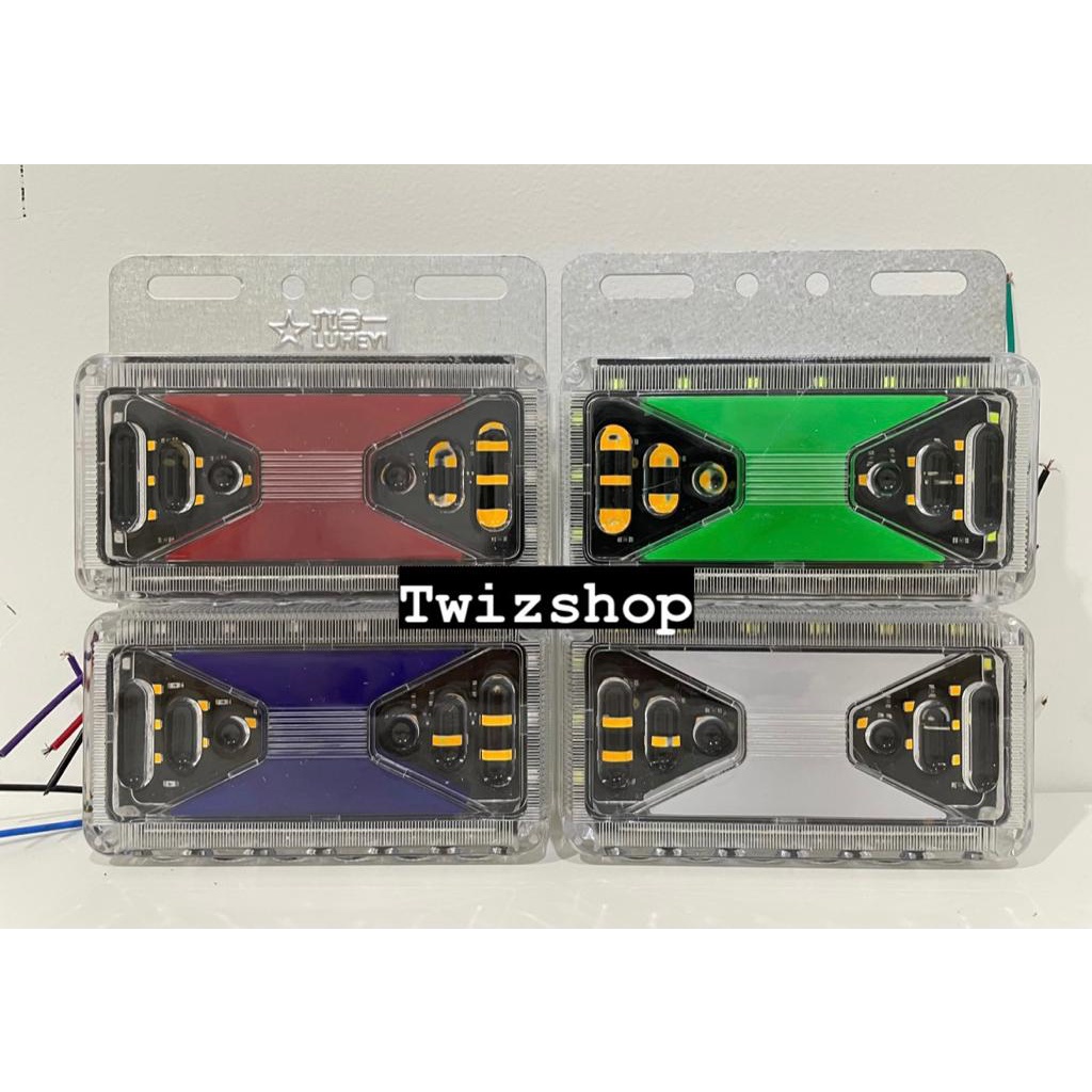 Jual Lampu Bak Truk Ukir 24V Sein Running / LED Bak Truck 24 Volt 12V | Shopee Indonesia