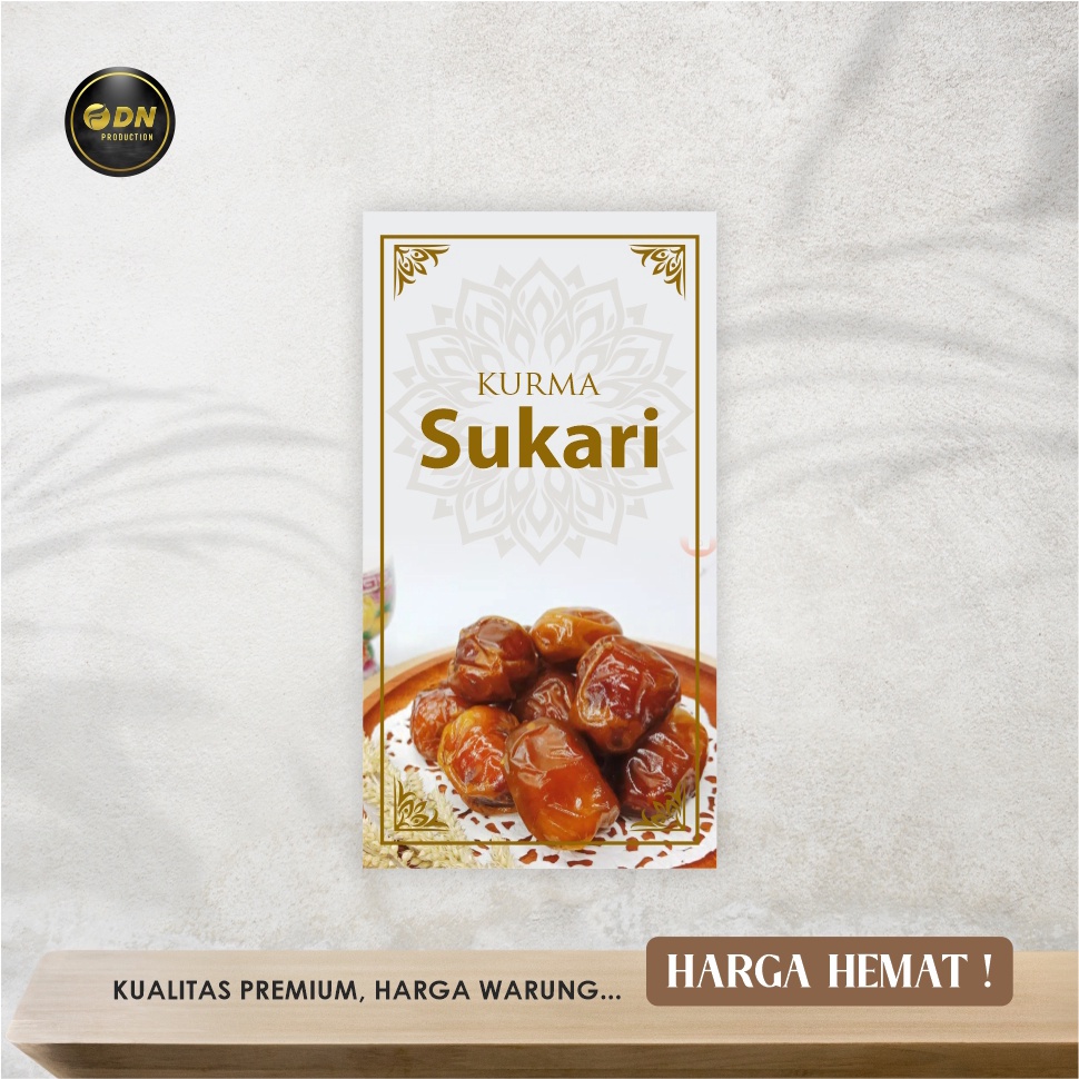Jual Stiker Kurma Custom ukuran 7 x 13 cm | Shopee Indonesia