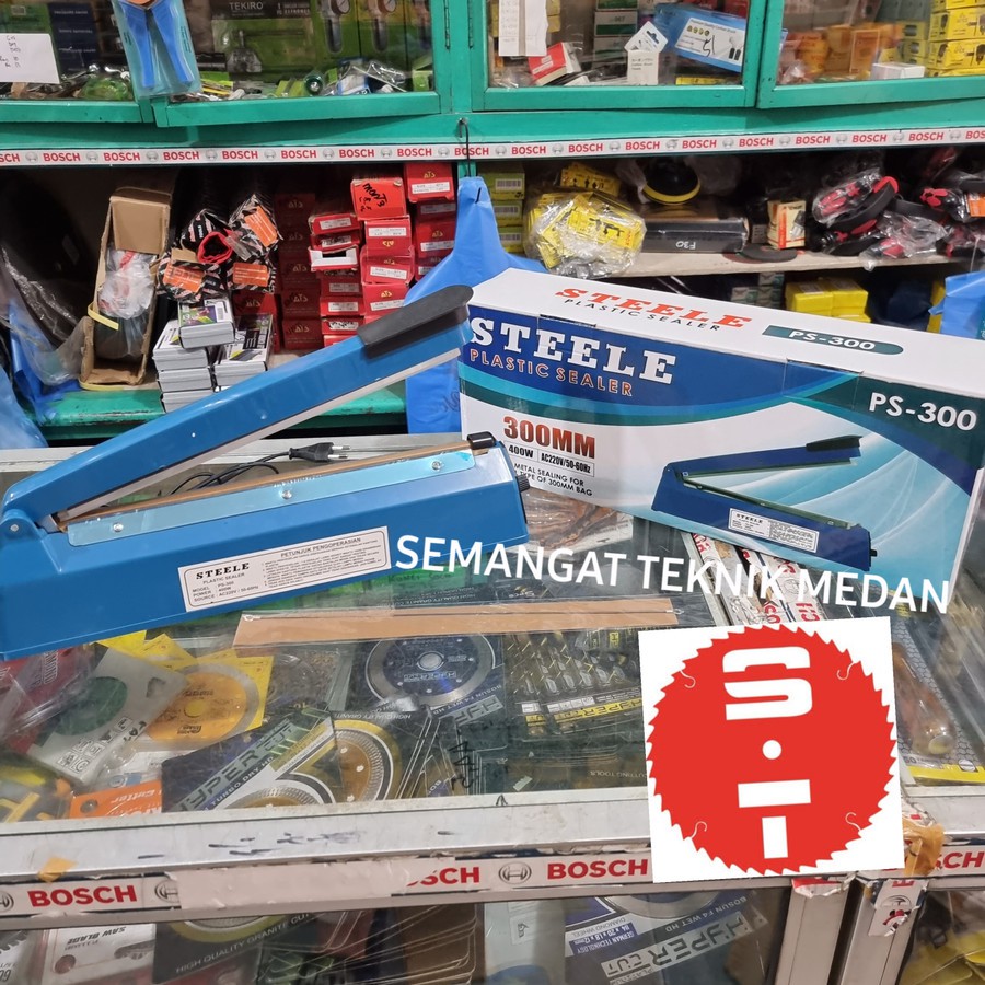 Jual PS-300 MESIN ALAT PRESS PLASTIK IMPULSE SEALER 30cm 30 cm STEELE ...