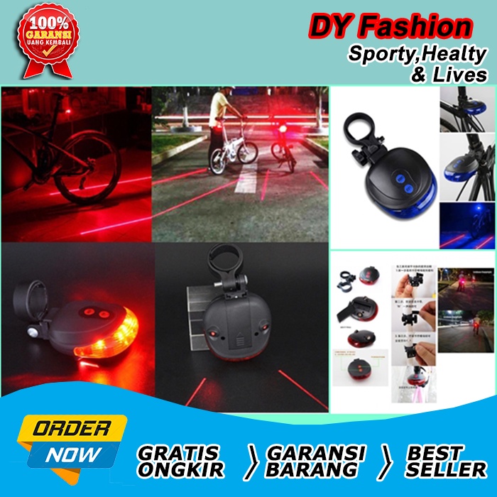 Jual lampu led strobo sepeda lapu sepeda laser MN752 lampu gowes ...