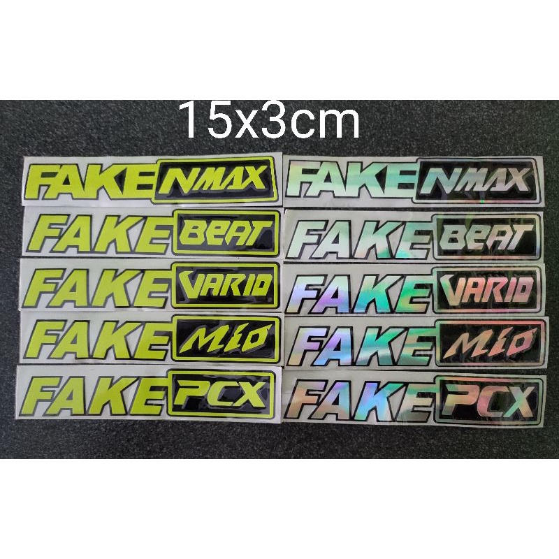 Jual STICKER CUTTING FAKE BEAT FAKE MIO FAKE VARIO FAKE RX KING FAKE ...