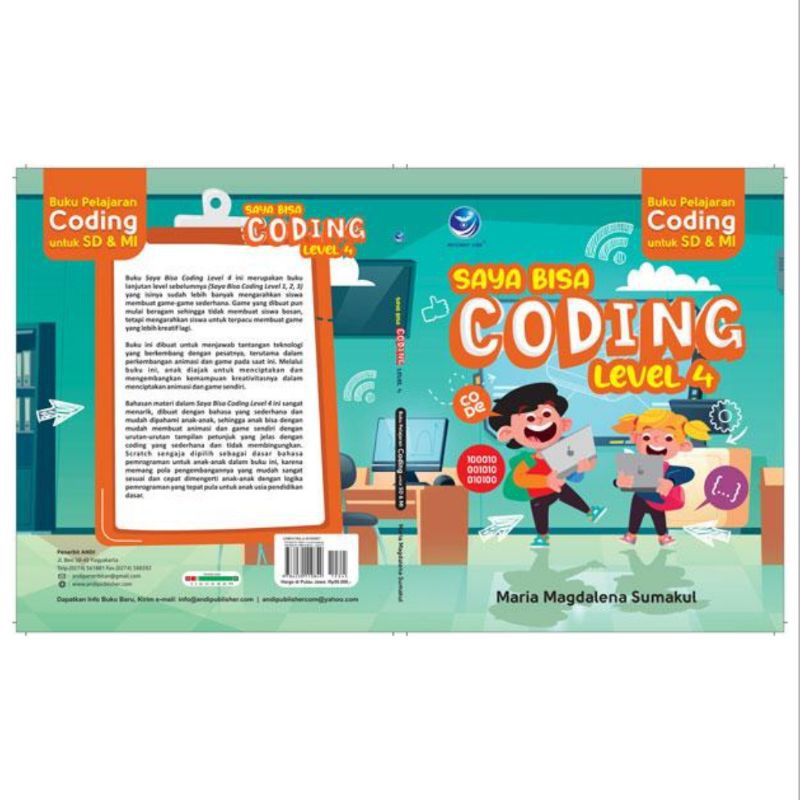 Jual Buku Buku Pelajaran Coding Untuk SD Dan MI: Saya Bisa Coding Level 4 Penulis Maria ...