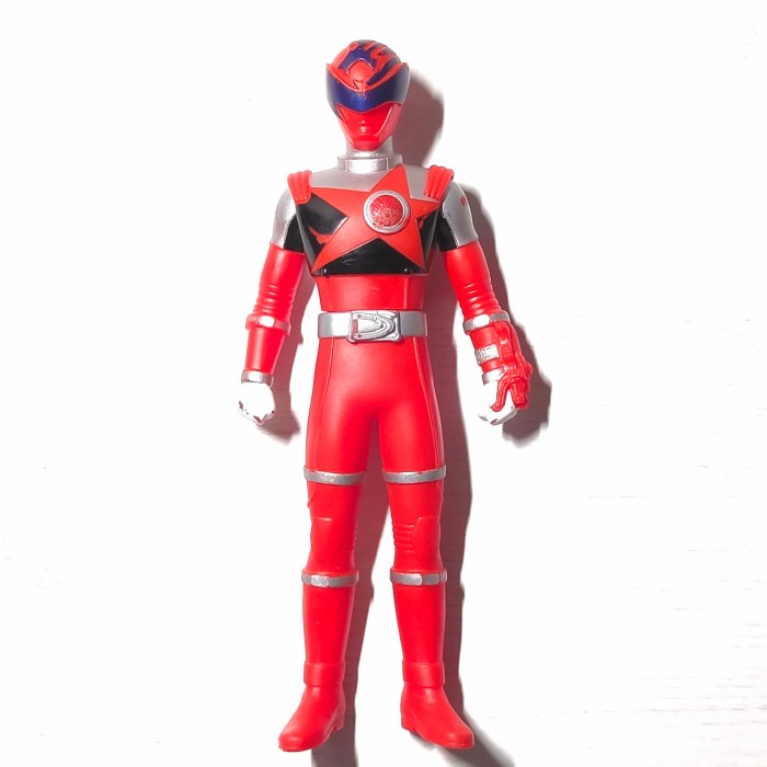 Jual MAINAN BANDAI SUPER SENTAI KYURANGER SHISHI RED ACTION FIGURE 17 ...