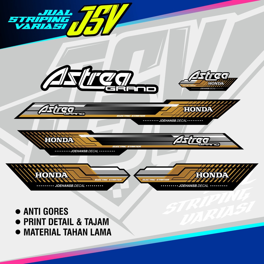 Jual Striping Astrea Grand Variasi | Stiker Astrea Grand | Sticker ...