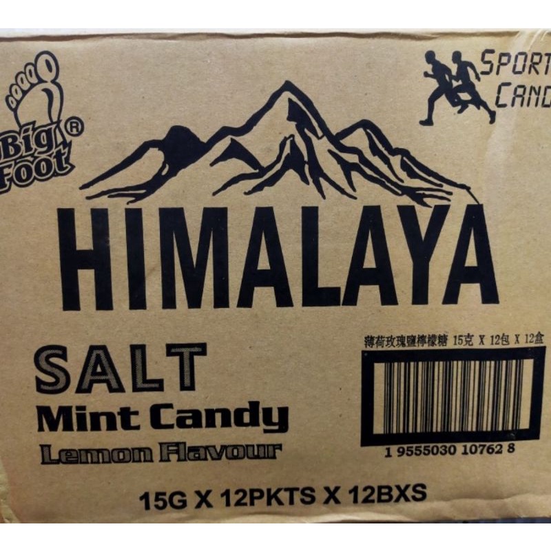 Jual Himalaya salt candy per dus/permen Himalaya big foot isi 12 box ...