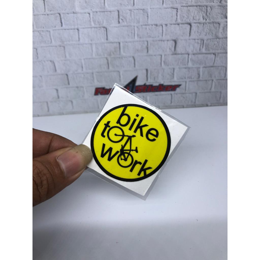 Jual Stiker sepeda sticker BIKE TO WORK | Shopee Indonesia