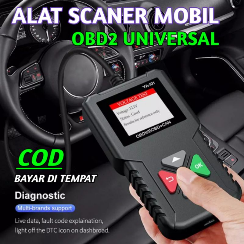 Jual Alat Scaner Mobil OBD2 Scanner OBDII Universal Pemindai Pembaca ...